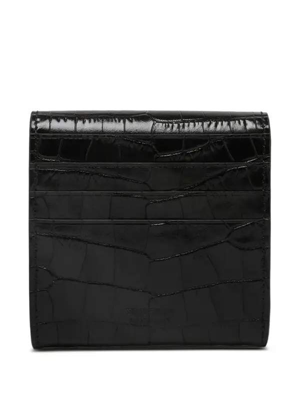TOM FORD T-logo Croc-effect Leather Wallet