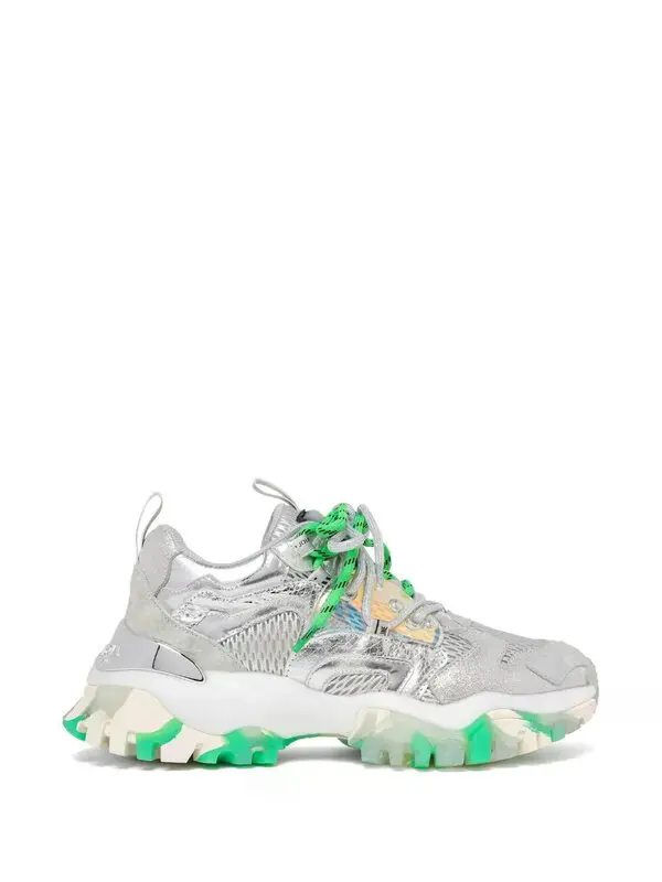 JOIA PARIS Metallic Paneled Sneakers