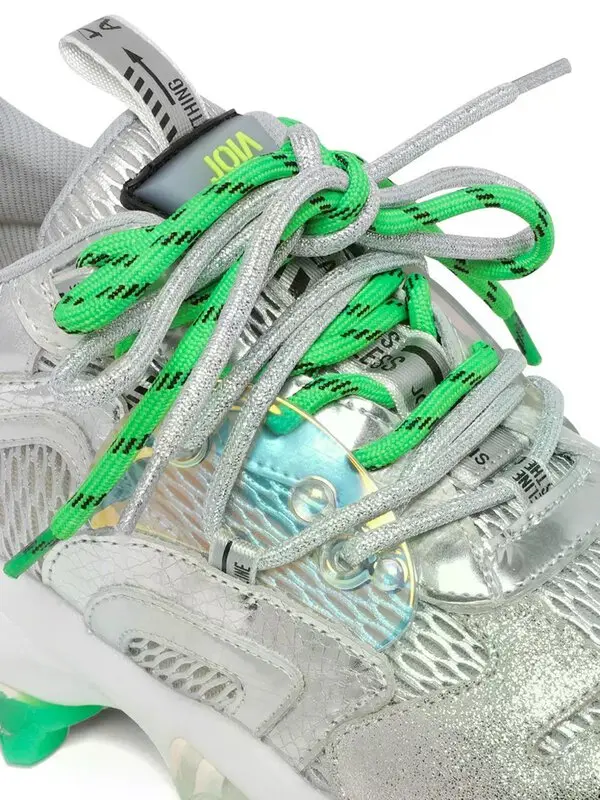 JOIA PARIS Metallic Paneled Sneakers