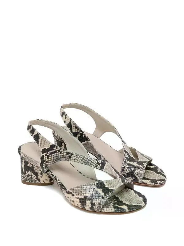 VIC MATIE K16 Drop Snakeskin-effect Slingback Sandals