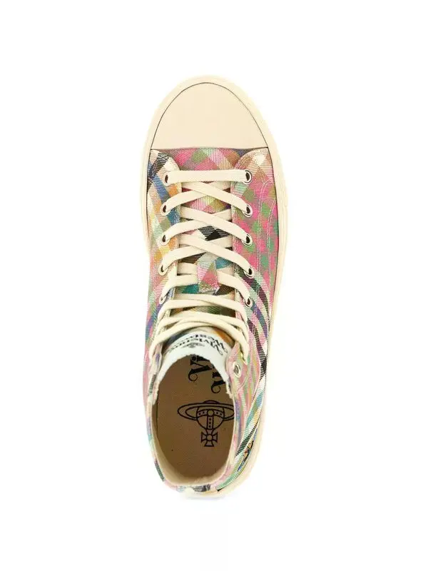 VIVIENNE WESTWOOD Heather Tartan Orb Sneakers