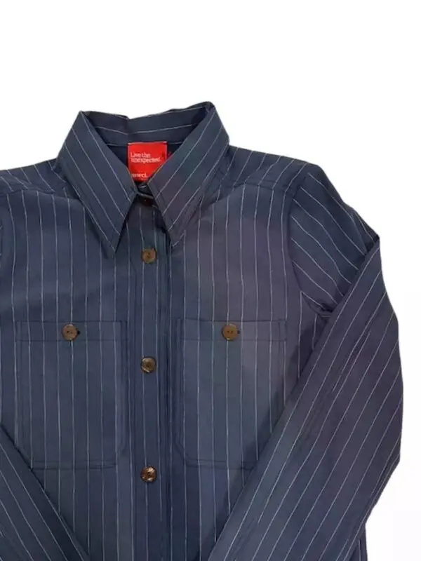 MERCI Pinstripe-pattern Patch-pocket Shirt