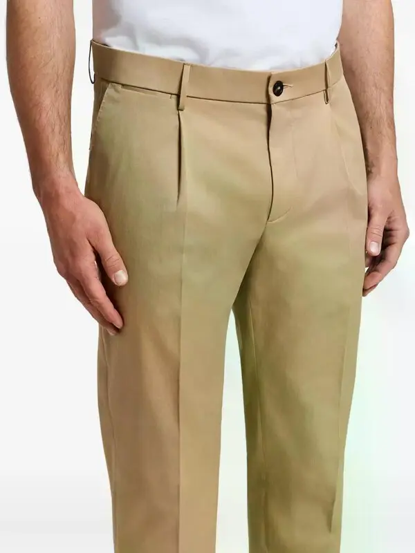 Peserico Pleated-front Turn-up Trousers