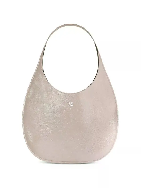 COURREGES Naplack Leather Holy Tote - Grey