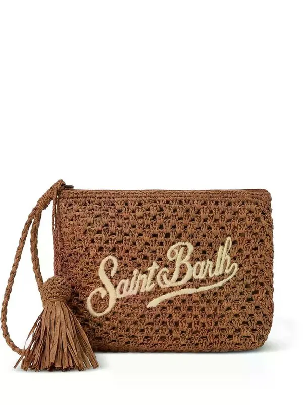 MC2 SAINT BARTH Logo-embroidered Clutch