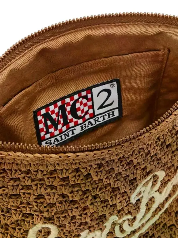 MC2 SAINT BARTH Logo-embroidered Clutch