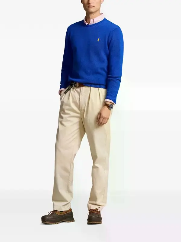 Polo Ralph Lauren Logo-embroidered Sweater - Blue