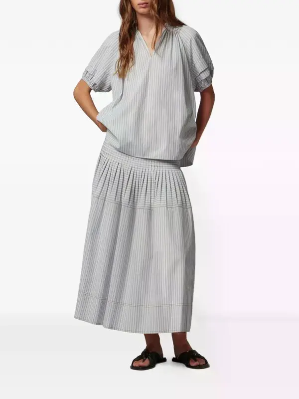 Paul Smith Striped Midi Skirt