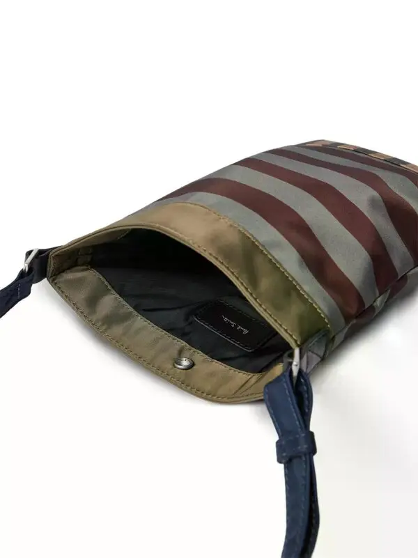 Paul Smith Striped Logo-patch Messenger Bag