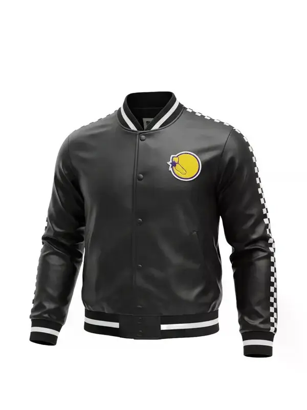 Mitchell & Ness Nba Golden State Warriors Checker-print Jacket