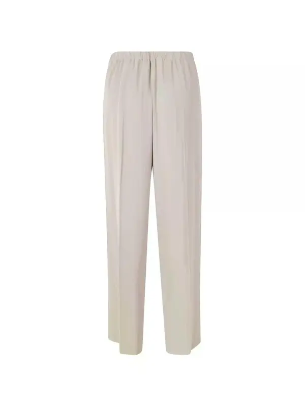 MEIMEIJ Pleated Trousers With Elasticated Waistband - Grey