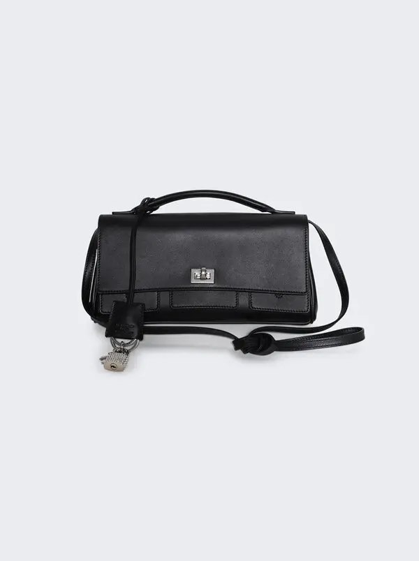 Balenciaga Bel Air Clutch On Strap - Black