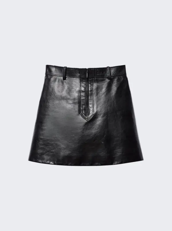 Gucci Mini Leather Skirt