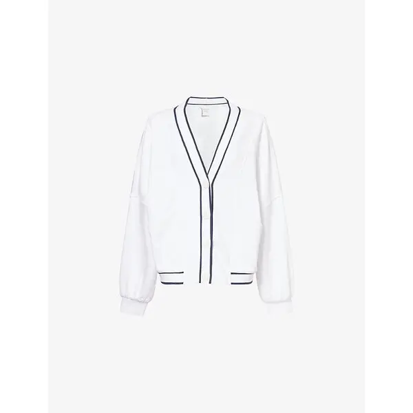 Varley Decker Off-court Knitted Cardigan - White