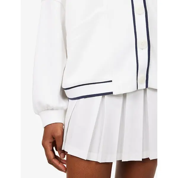 Varley Decker Knitted Cardigan - White