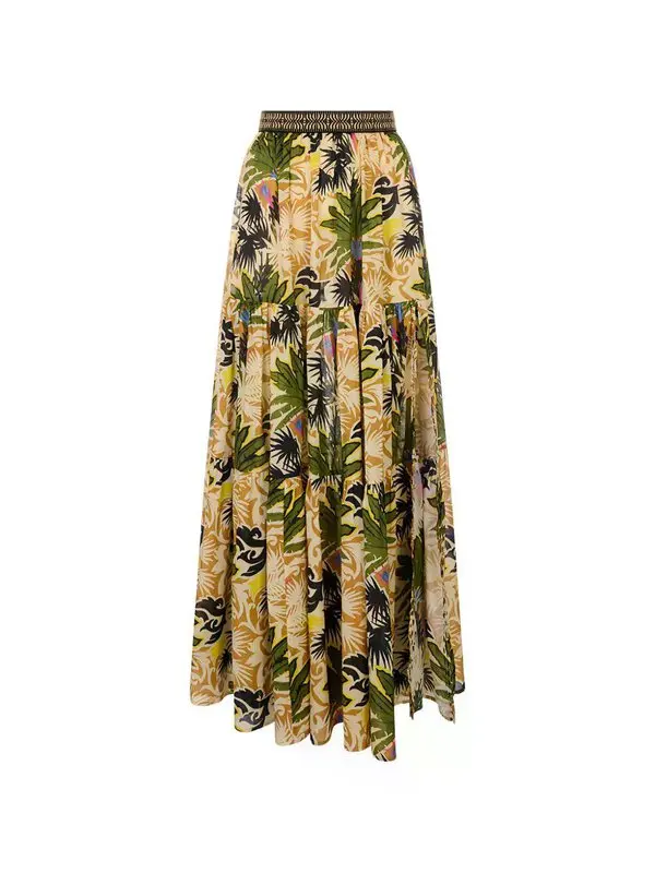 Anjuna Tropical-print Maxi Skirt