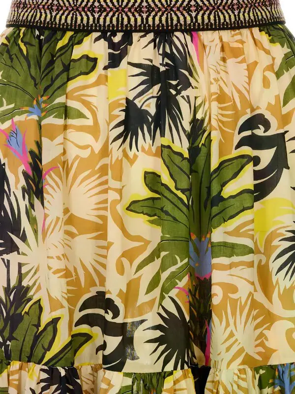 Anjuna Tropical-print Maxi Skirt