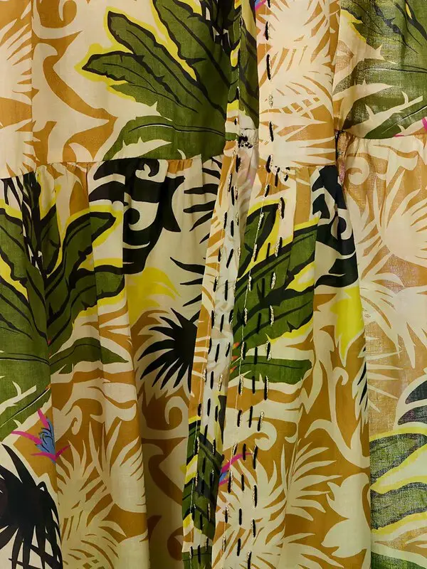 Anjuna Tropical-print Maxi Skirt