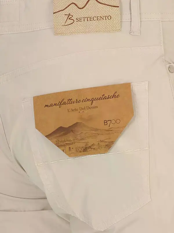 B SETTECENTO Five-pocket Slim-fit Trousers