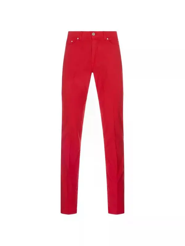 B SETTECENTO Logo-patch Slim-fit Trousers