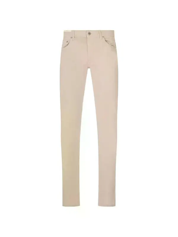 PT TORINO Chino Pants With Logo Patch - Neutrals