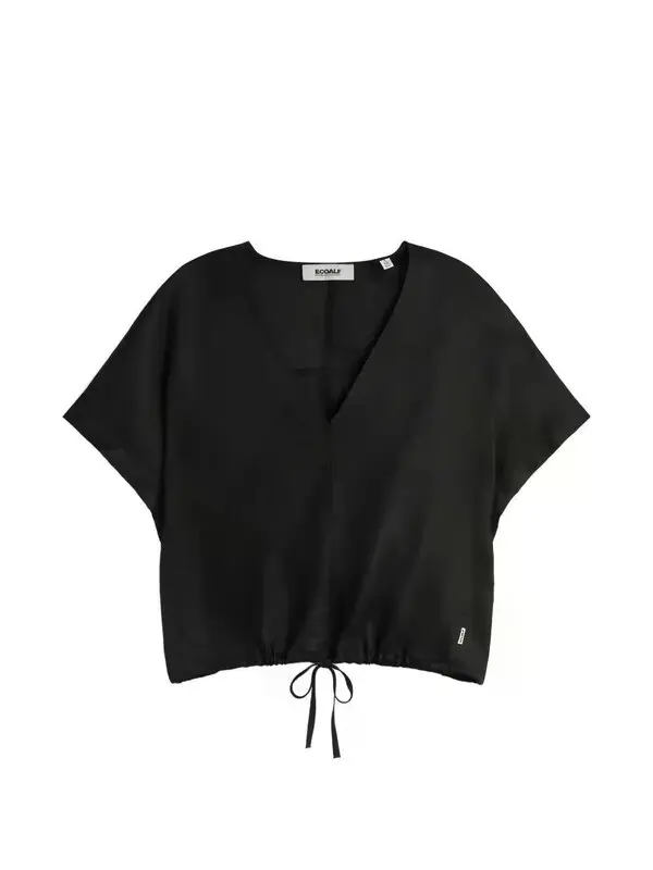 ECOALF Dora V-neck Drawstring-hem Shirt
