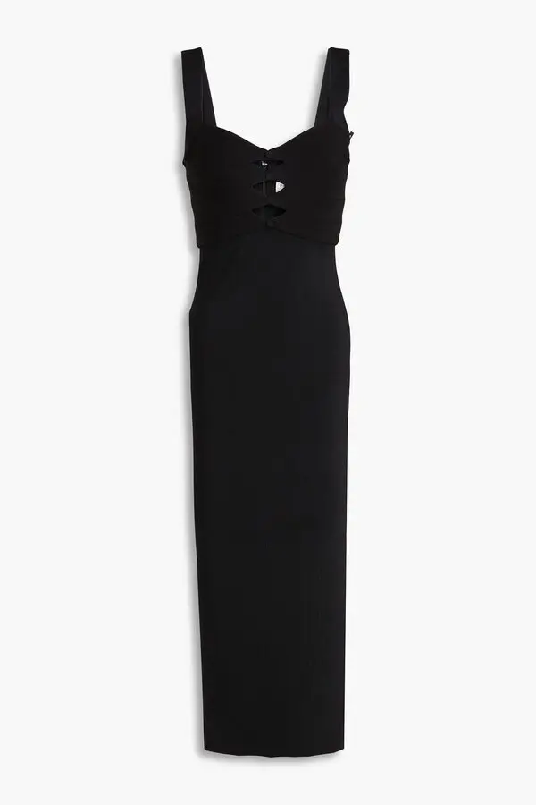 Herve Leger Alessia Cutout Bandage Gown - Black