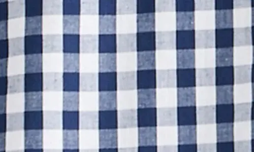 BRAVE+TRUE Gingham Balloon Sleeve Button-up Shirt
