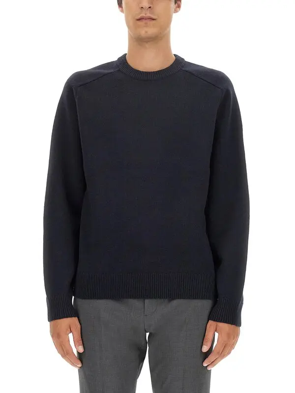 Theory Wool Jersey Pullover - Blue