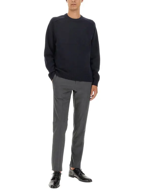 Theory Wool Jersey Pullover - Blue