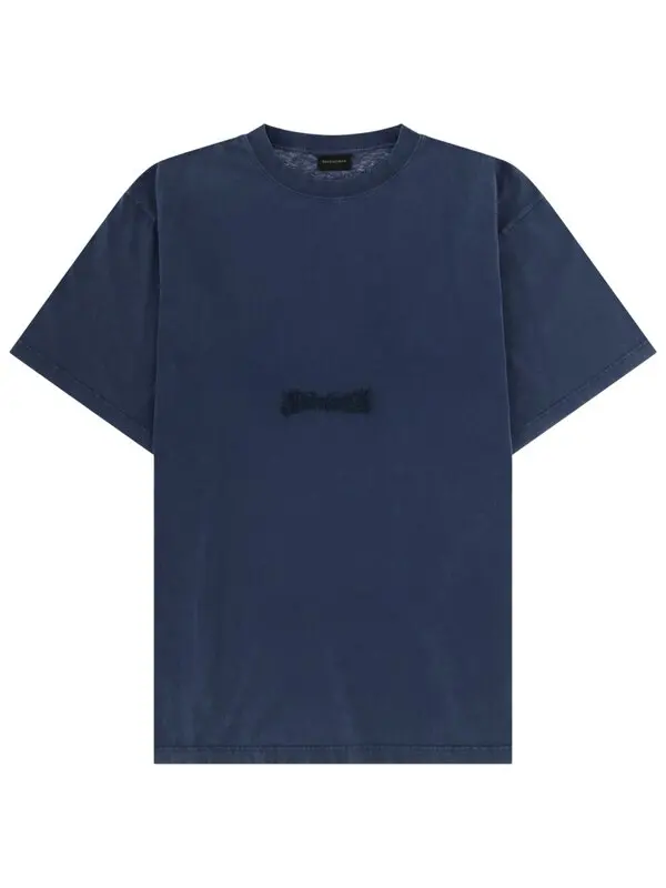 Balenciaga T-shirt Con Logo Ricamato