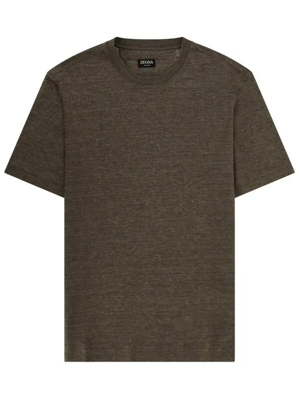 Zegna T-shirt "oasi" In Lino