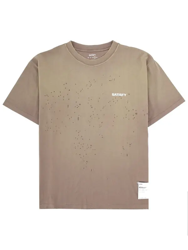 Satisfy T-shirt Con Logo - Beige