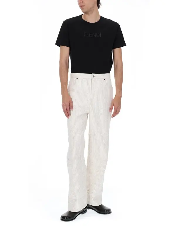 Fendi T-shirt Con Logo 3d