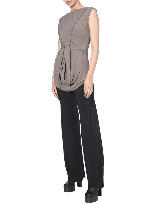 Rick Owens Draped Top - Grey