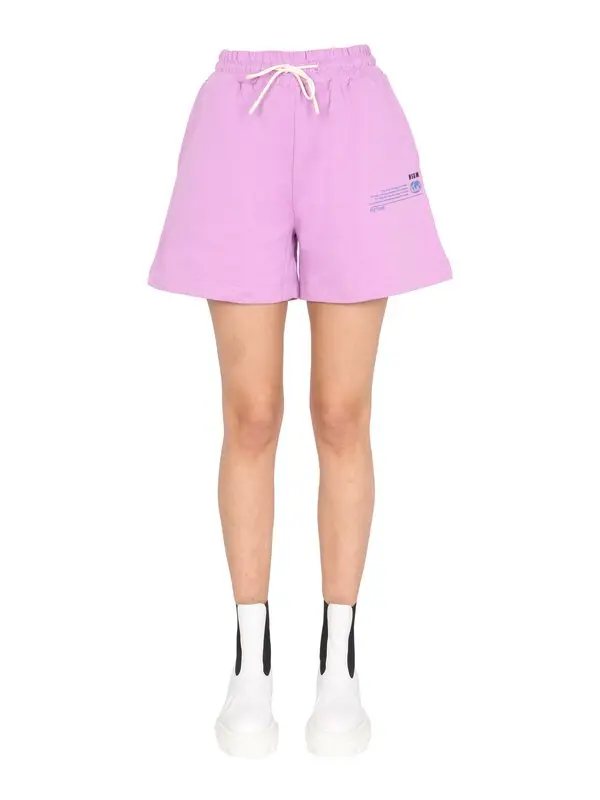 MSGM Cotton Shorts - Pink
