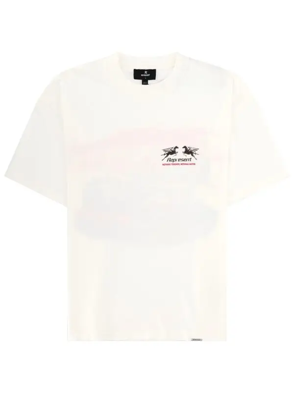 REPRESENT T-shirt Con Stampa "24 Hour Service - White