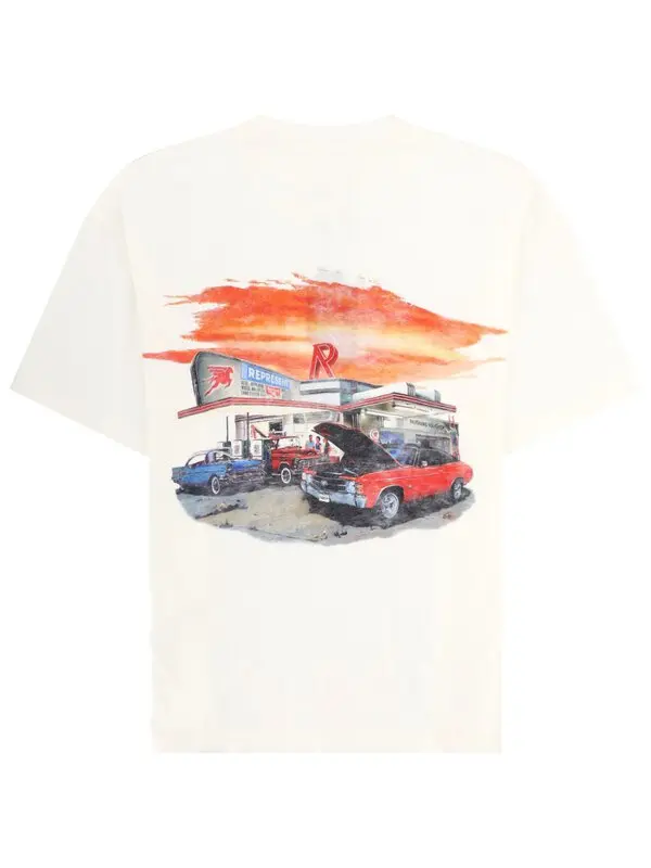 REPRESENT T-shirt Con Stampa "24 Hour Service - White