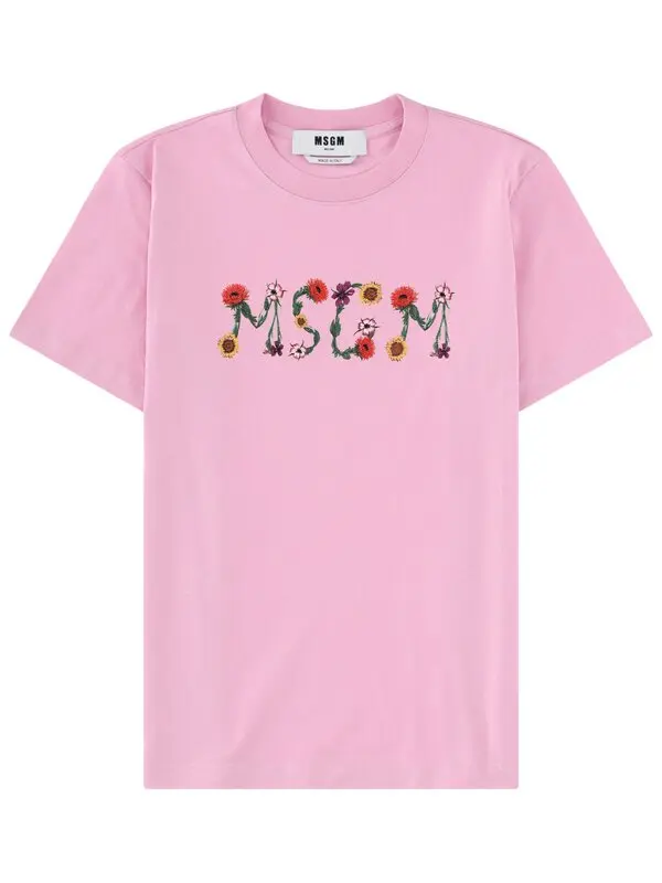 MSGM Logo T-shirt - Pink