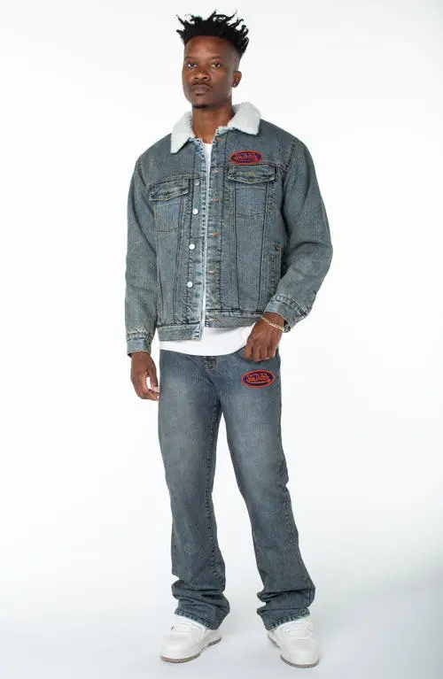 VON DUTCH Piston Denim Trucker Jacket