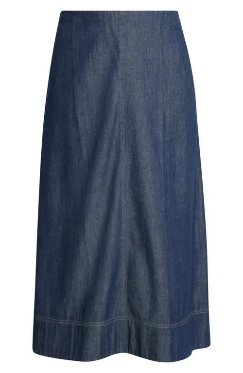 Eileen Fisher A-line Organic Cotton Midi Skirt