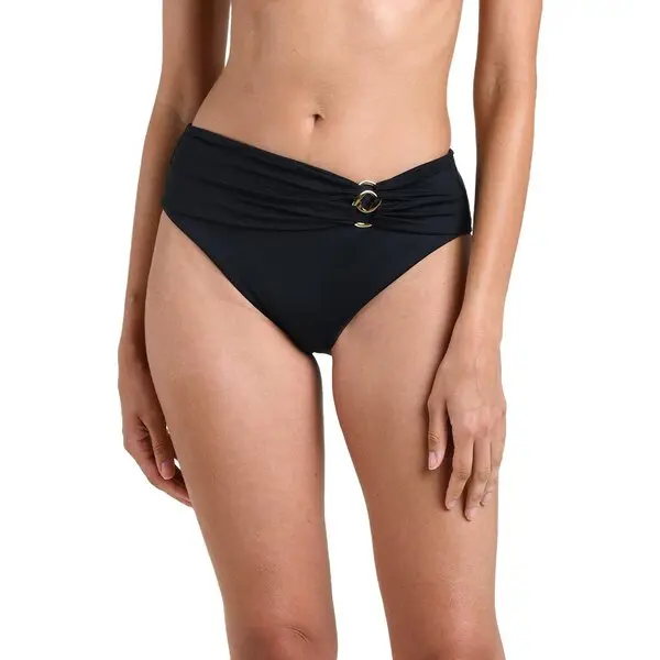 La Blanca Island Goddess Bikini Bottom - Black