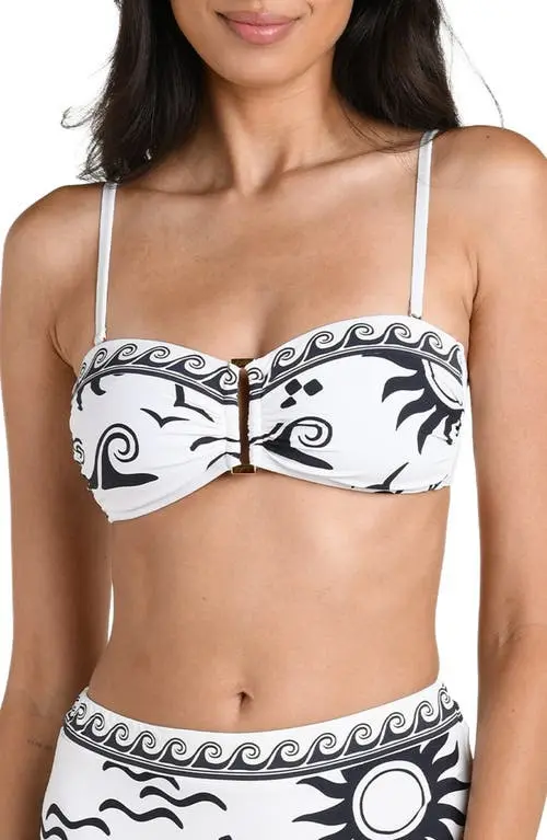 La Blanca Waves Of Rio Bandeau Bikini Top - Ivory