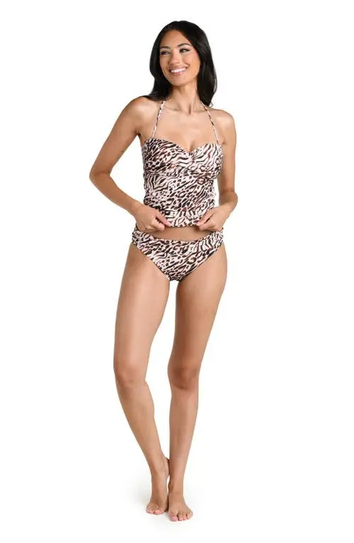 La Blanca Fierce Territory Bandeau Tankini Top