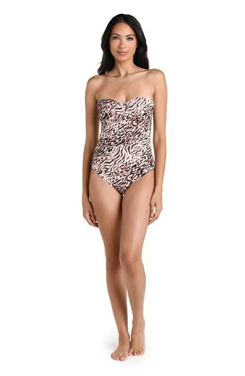 La Blanca Fierce Territory Bandeau Tankini Top