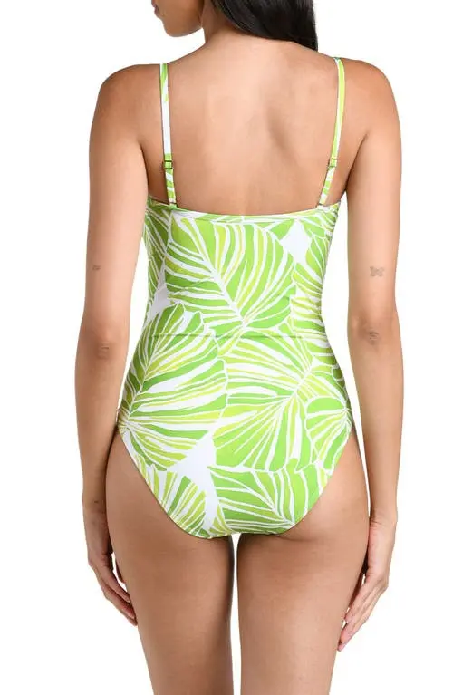 La Blanca Beaded Bandeau One-piece Swimsuit