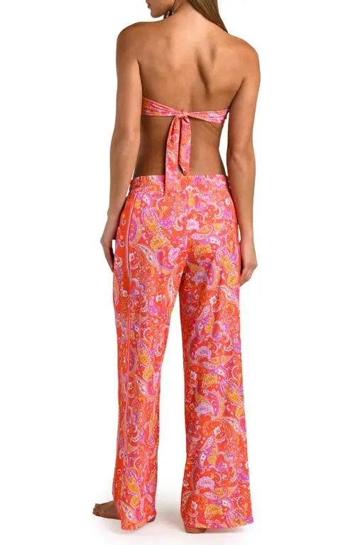 SUNSHINE 79 Paisley Print Wide Leg Pants
