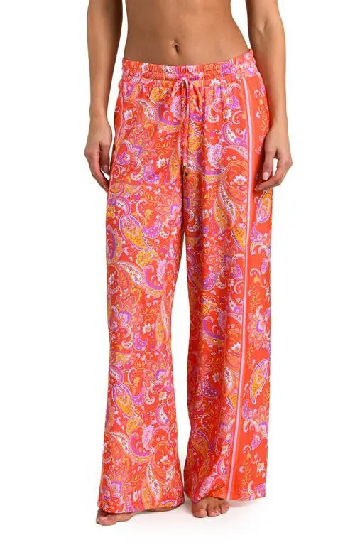 SUNSHINE 79 Paisley Print Wide Leg Pants