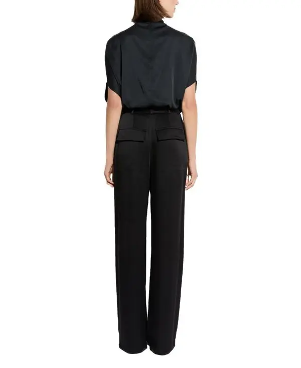 Lapointe Satin Relaxed Pleated Pant