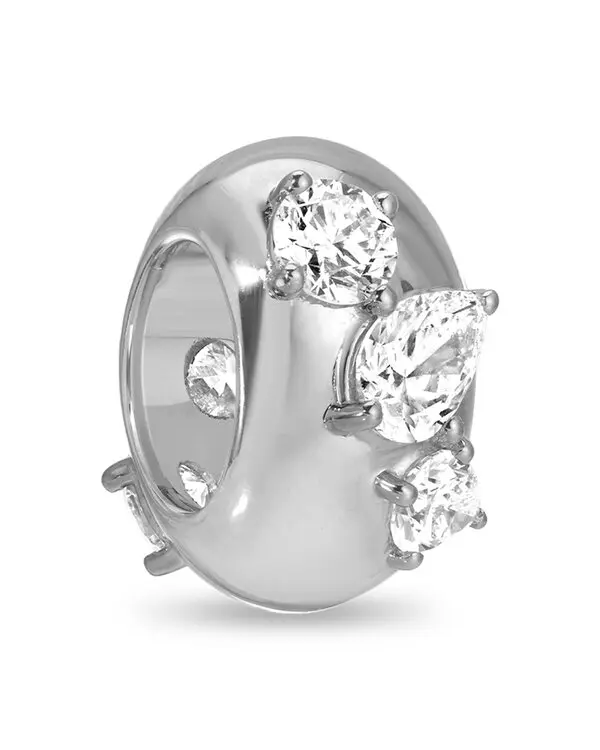 Adina Reyter Sterling Lab Grown Diamond Pear Cluster Pendant - Silver
